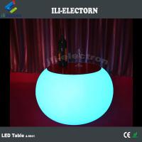 China rechargeable LED Furniture round Coffee Table for Garden for sale