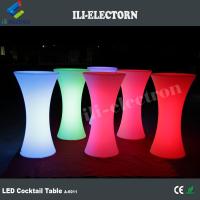 China IP 65 PE plastic Garden RGB led illuminated cocktail bar table for Party and event for sale