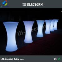 China IP 65 PE plastic Garden RGB led illuminated cocktail bar table for Party and event for sale