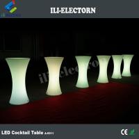 China IP 65 PE plastic Garden RGB led illuminated cocktail bar table for Party and event for sale