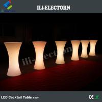 China IP 65 PE plastic Garden RGB led illuminated cocktail bar table for Party and event for sale