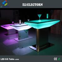China LED Light Bar Furniture Cocktail Night Club Table For Party for sale