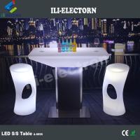 China LED Light Bar Furniture Cocktail Night Club Table For Party for sale