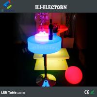 China Plastic LED Light Cocktail Table , Light Up Bar Table 16 Colors Changing OEM for sale