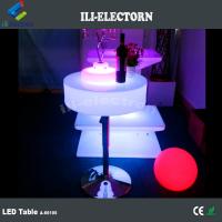 China Plastic LED Light Cocktail Table , Light Up Bar Table 16 Colors Changing OEM for sale