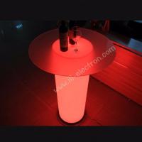 China glass table top illuminated bar table led cocktail table for sale