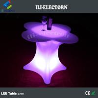 China Flower Shaped LED Glow Furniture Coffee Table For Commercial for sale
