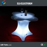 China Flower Shaped LED Glow Furniture Coffee Table For Commercial for sale