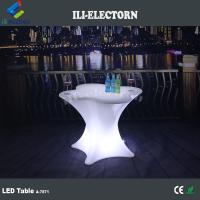 China Flower Shaped LED Glow Furniture Coffee Table For Commercial for sale