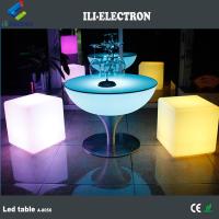 China Plastic LED Glow Cocktail Tables 106cm High Top For Party Events for sale