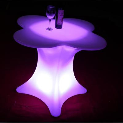 China flower shape lit up table led bar furniture for sale