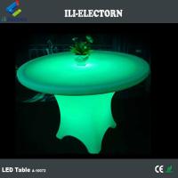 China Modern Round Restaurant Illuminated LED Dinner Table for sale