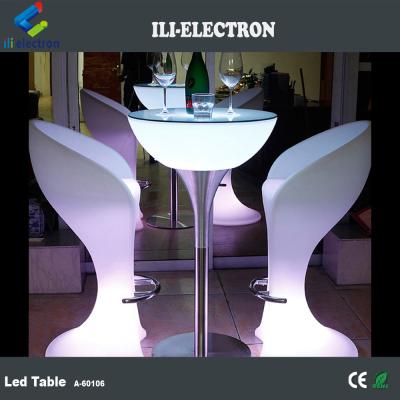 China Glowing nightclub furniture illuminated led bar table for sale