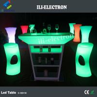 China Plastic LED Glow Furniture , Glowing Bar Table For Event Party Lounge for sale