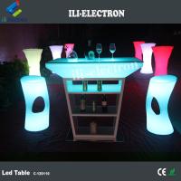 China Plastic LED Glow Furniture , Glowing Bar Table For Event Party Lounge for sale