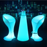 China RGB Color Change LED Bar Table, Modern Glowing cocktail table for sale