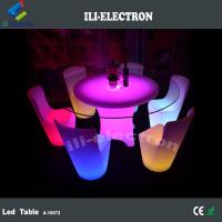 China ILI lighting furniture LED Round Banquet Tables for sale