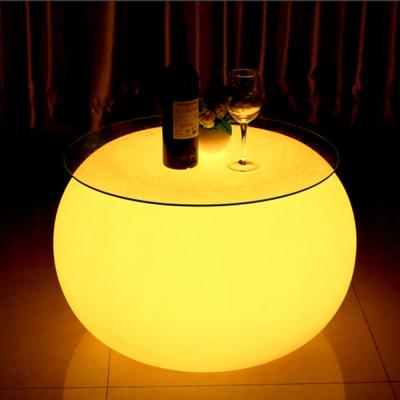China Modern Commercial LED Illuminated Cocktail Table With Rechargeable Lithium Battery for sale