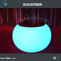 China Modern Commercial LED Illuminated Cocktail Table With Rechargeable Lithium Battery for sale