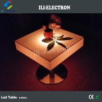 China Plastic LED Bar Table Color Changing Cocktail Coffee Tables for sale