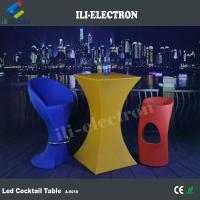 China Orange color plastic event table led outdoor furniture for sale