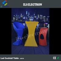 China Orange color plastic event table led outdoor furniture for sale