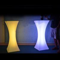 China Orange color plastic event table led outdoor furniture for sale