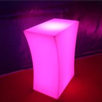 China rechargeable illuminated led light up coffee table for sale