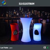 China Illuminated led plastic lighting furniture set cocktail table for sale