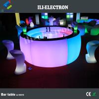 China PE Material LED Coffee Table LED Furniture LED Bar Furniture for sale