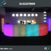 China PE Material LED Coffee Table LED Furniture LED Bar Furniture for sale