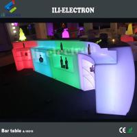 China PE Material LED Coffee Table LED Furniture LED Bar Furniture for sale