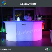 China Rechargeable Glow Table Outdoor Garden Bar LED Furniture for sale