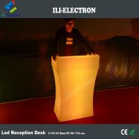 China outdoor event plastic led portable reception desk for sale