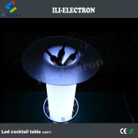 China plastic party frosting finishing top glass led ice bucket table for sale