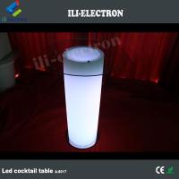 China plastic party frosting finishing top glass led ice bucket table for sale