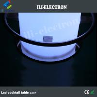 China plastic party frosting finishing top glass led ice bucket table for sale