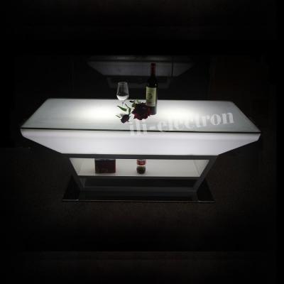 China PE plastic LED glowing bar table/ lounge table/ livingroom table for sale