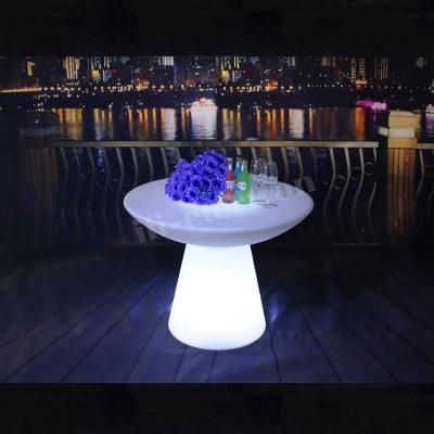 China Modern remote control PE plastic led luminous table for sale