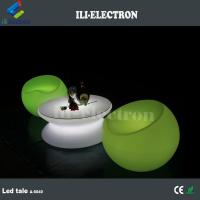 China PE plastic RGB remote control led table and chair for sale