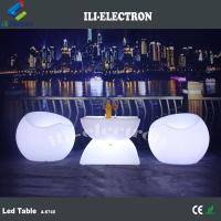 China Rechargeable square LED illuminou bar table with remote control/romantic outdoor table for sale