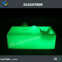 China Unique wireless PE plastic led bar table with ice bucket/cooler tank for sale