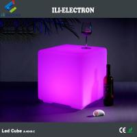 China PE material LED cube seat for decoration led cube table for sale