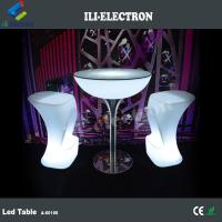 China Hot sale factory direct offer rotaional moulding plastic LED bar table with stainless steel for sale
