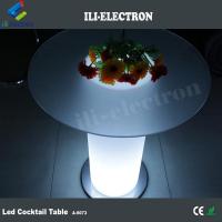 China led glass bar table party cocktail table for sale
