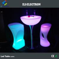 China Commercial LED Light Cocktail Table , Illuminated Bar Table Wireless For Party for sale