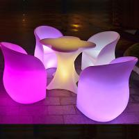 China Rechargeable battery operated glowing led bar tables for sale