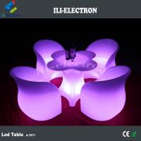 China Rechargeable battery operated glowing led bar tables for sale