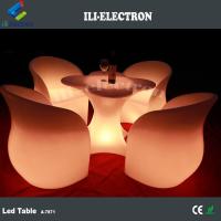 China Rechargeable battery operated glowing led bar tables for sale