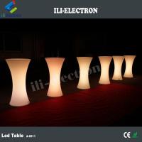 China commercial used plastic led cocktail table for sale